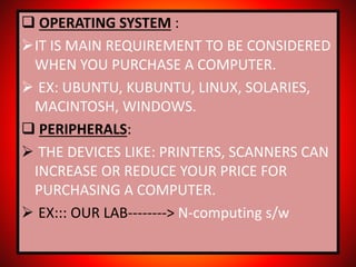 Purchasing a-computer | PPTX