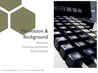 Purchasing optimization | PDF