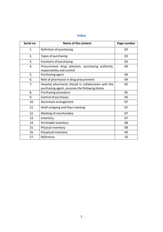 Purchasing and inventory control | PDF