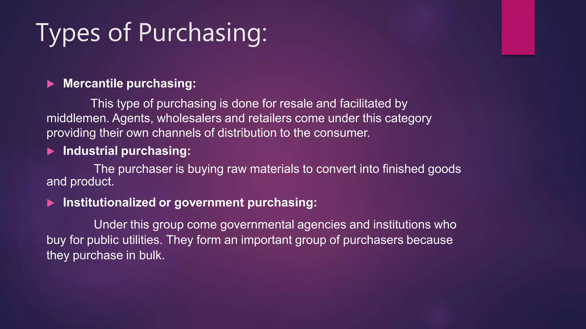 Purchasing and procurement in Material management | PPTX