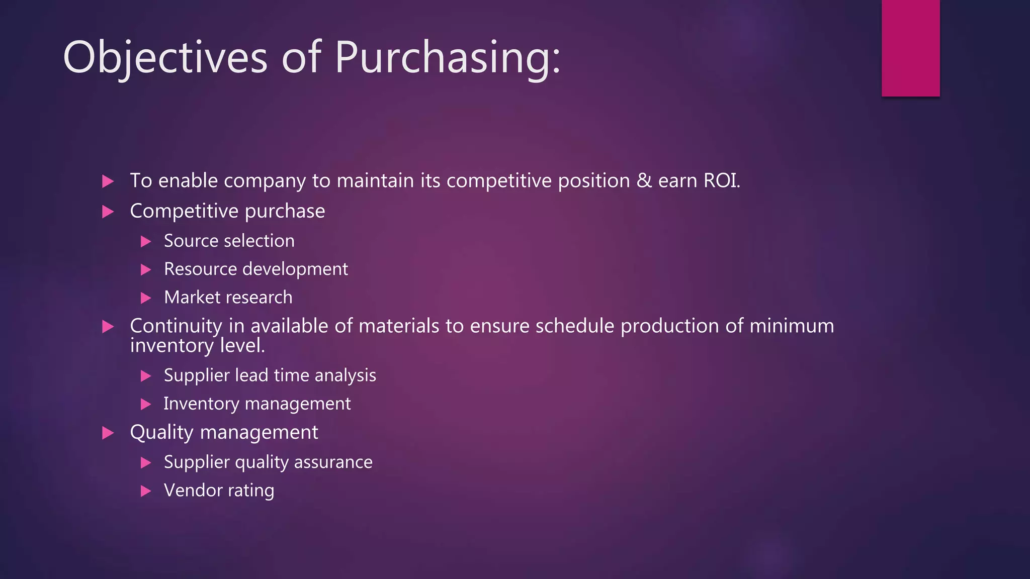 Purchasing and procurement in Material management | PPTX