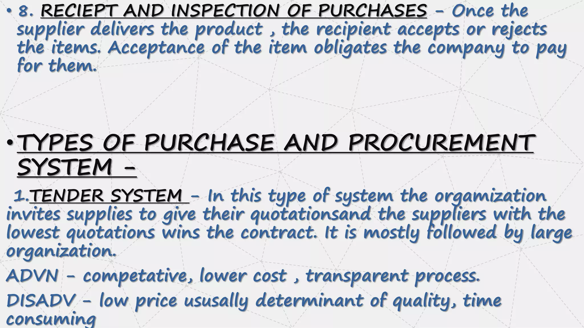 Purchase and procurement | PPTX