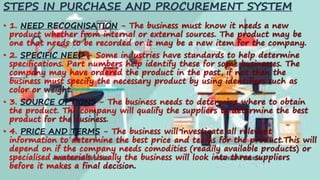 Purchase and procurement | PPTX