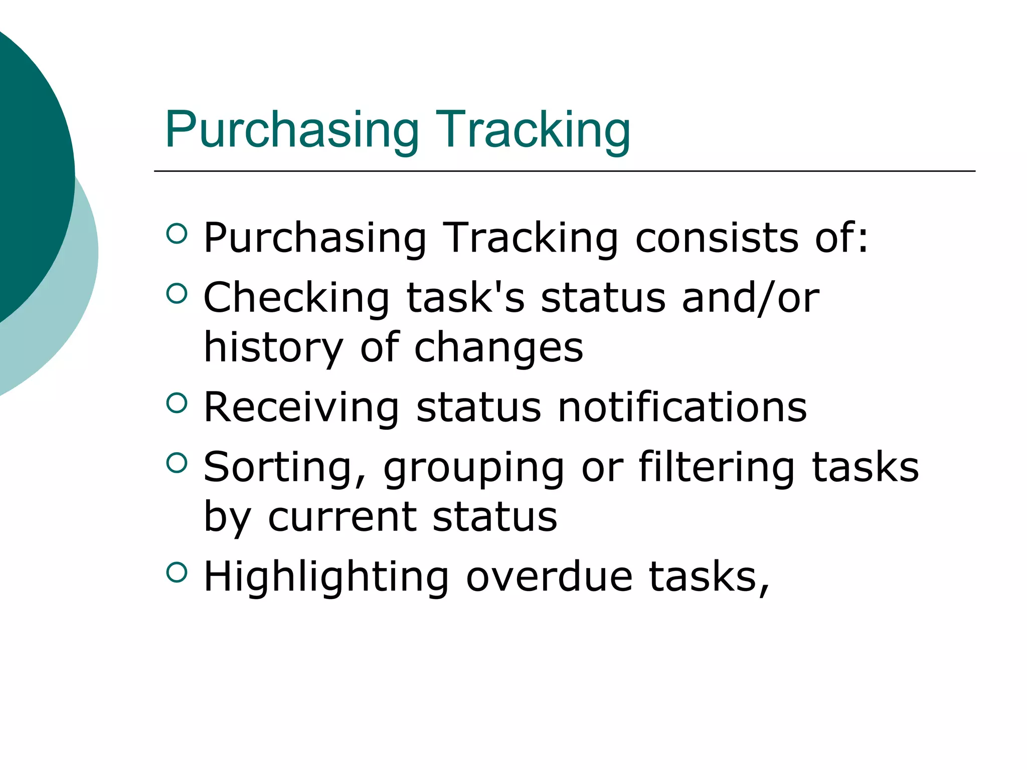 Purchasing and vendor management | PPT