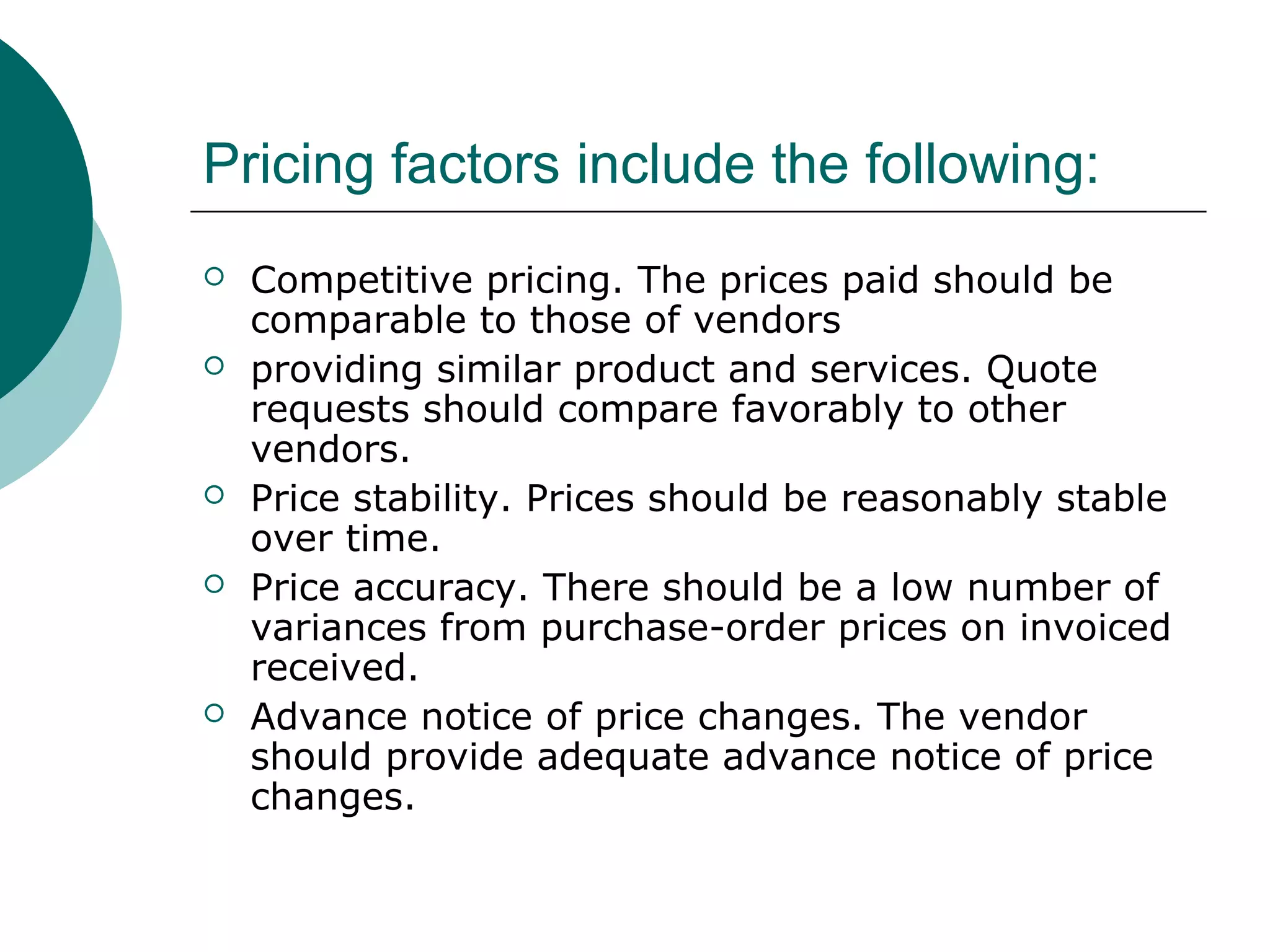 Purchasing and vendor management | PPT