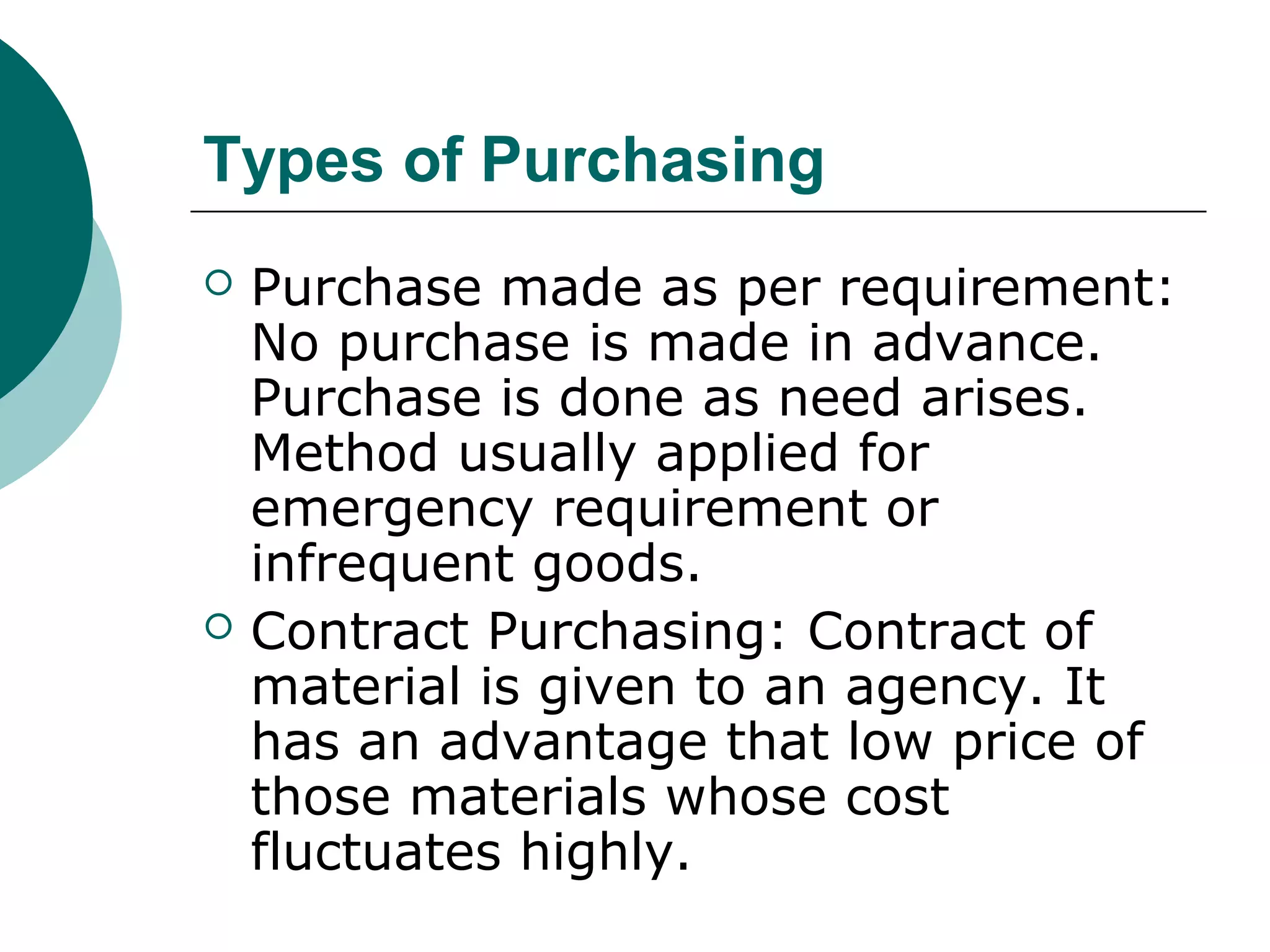 Purchasing and vendor management | PPT