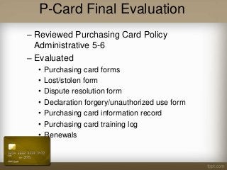 Purchasing Card Executive Overview FY 2018 | PPT