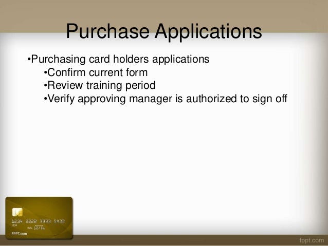Purchasing Card Executive Overview FY 2018 | PPT
