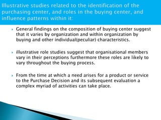 Purchasing center roles & composition | PPTX