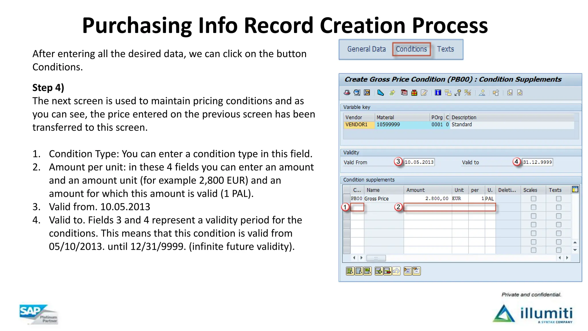 Purchasing Info record Creation en SAP ECC | PPTX