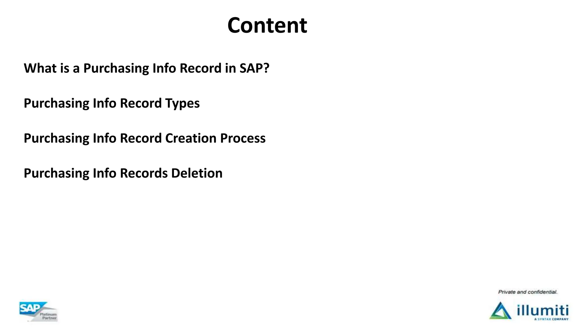 Purchasing Info record Creation en SAP ECC | PPTX
