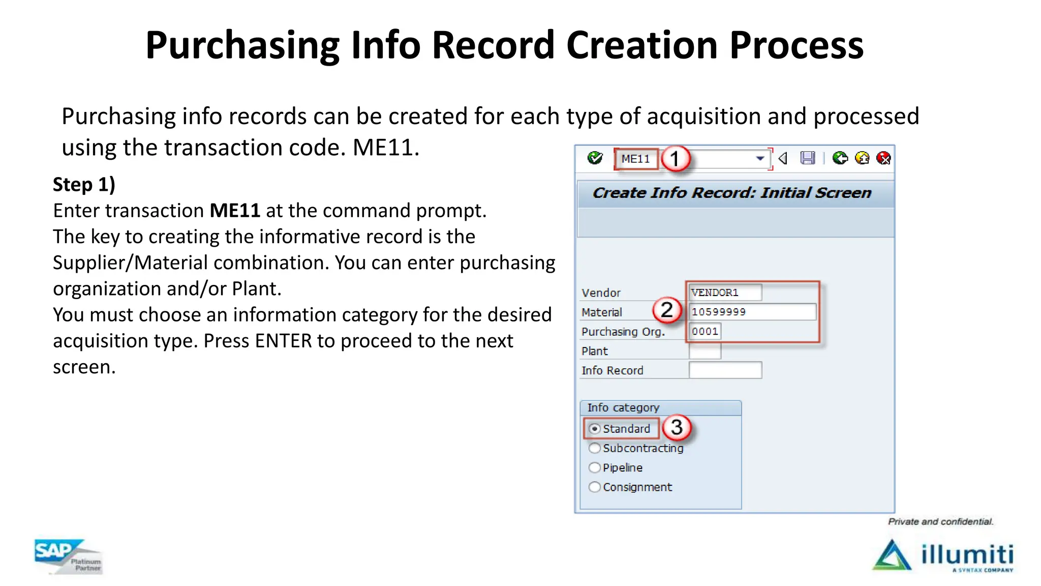 Purchasing Info record Creation en SAP ECC | PPTX