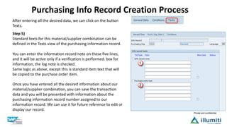Purchasing Info record Creation en SAP ECC | PPTX