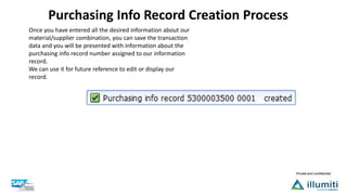 Purchasing Info record Creation en SAP ECC | PPTX