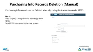 Purchasing Info record Creation en SAP ECC | PPTX