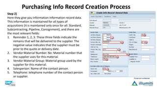 Purchasing Info record Creation en SAP ECC | PPTX