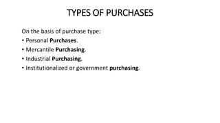 Purchasing in supply chain management (scm) | PPTX