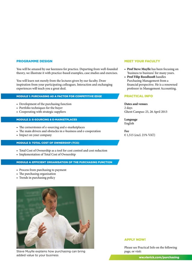 Brochure Purchasing management | PDF