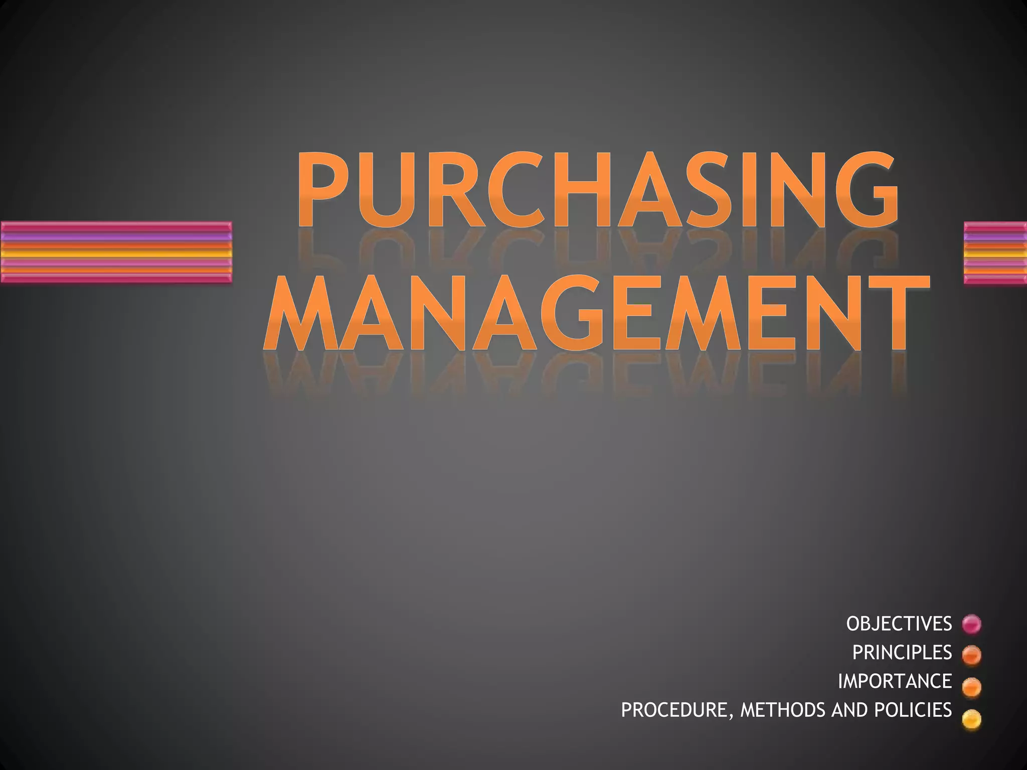 Purchasing management | PPTX