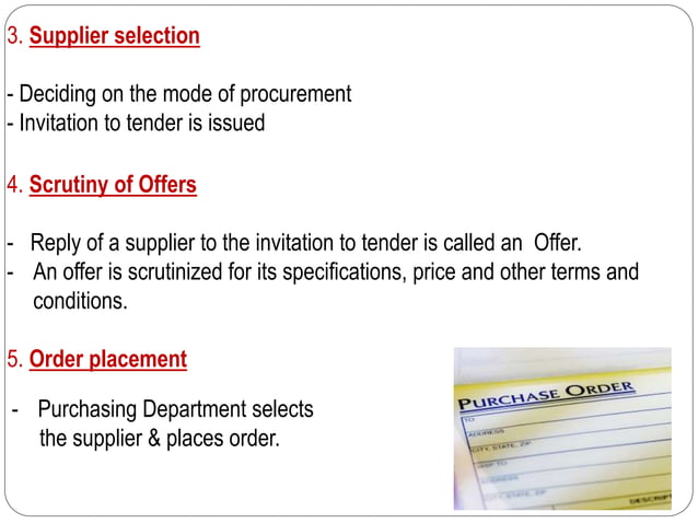 Purchasing management | PPTX