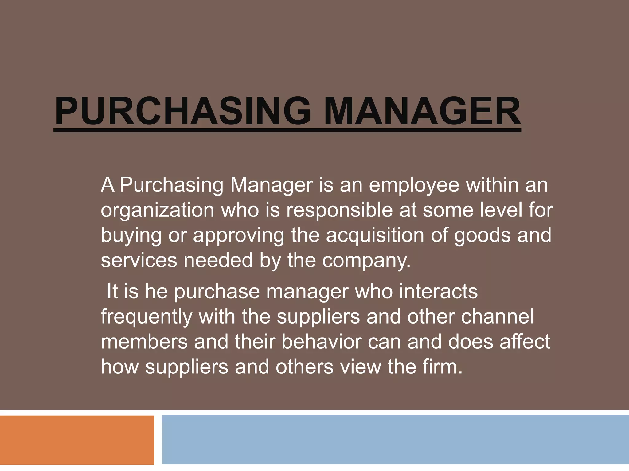 Purchase Manager in a Hospital Industry- His Functions,Roles ...