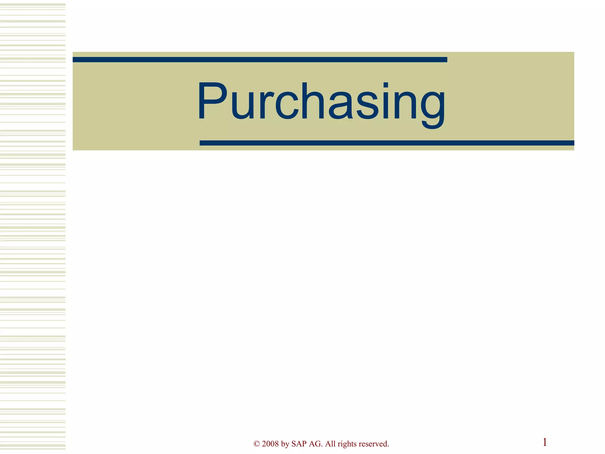 Purchasing overview | PPT