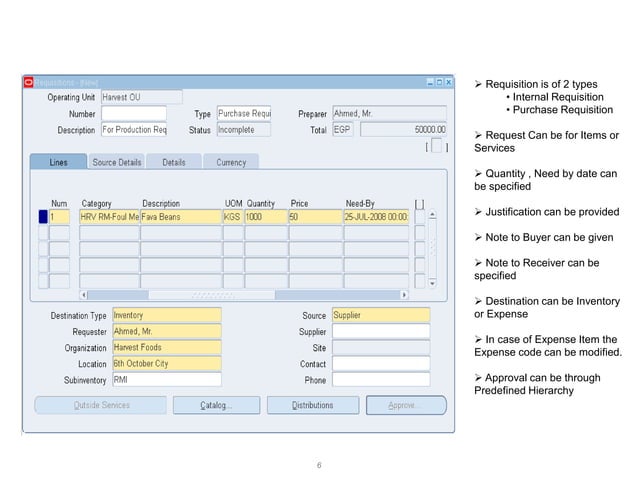 R12 EBS ORACLE PURCHASE OVERVIEW AND FEATURES AND FUNCTION | PPTX ...