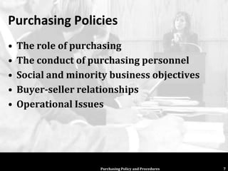 Purchasing policy and procedures | PPTX