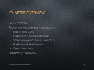 Purchasing Policy and Procedures | Policies provide guidance and ...