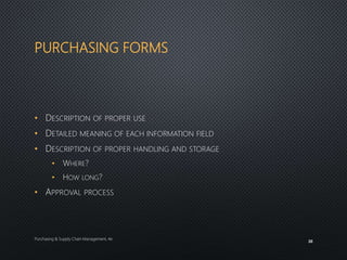 Purchasing Policy and Procedures | Policies provide guidance and ...