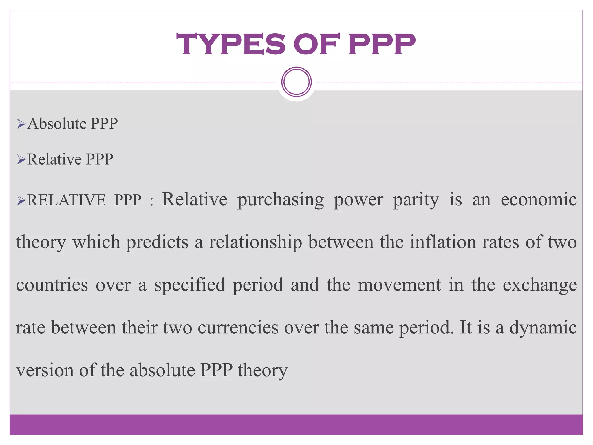 Purchasing power parity | PPTX