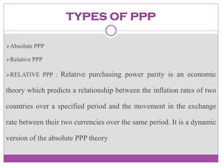 Purchasing power parity | PPTX