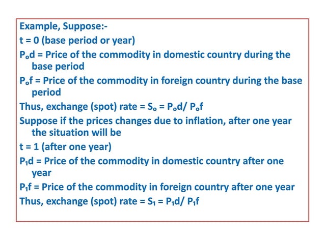 Purchasing Power Parity Theory Pptx