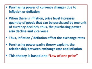 Purchasing power parity theory | PPTX