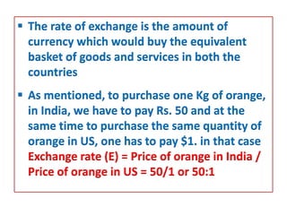 Purchasing power parity theory | PPTX