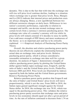 PURCHASING POWER PARITY THEORY AND EXCHANGE RATE1.docx