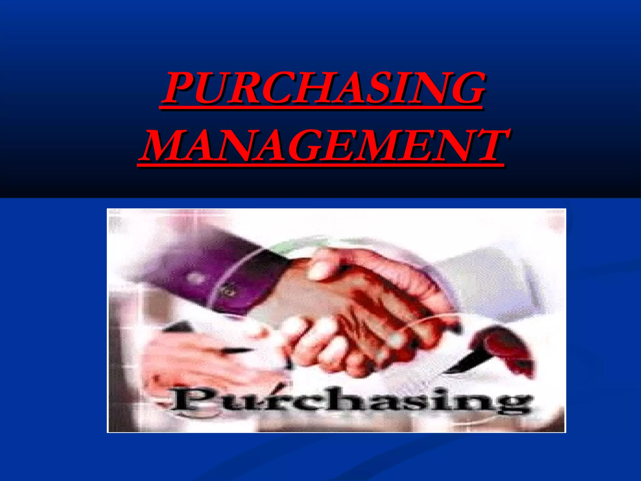 Purchasing ppt | PPT