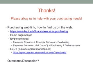 Purchasing Presentation | PPT