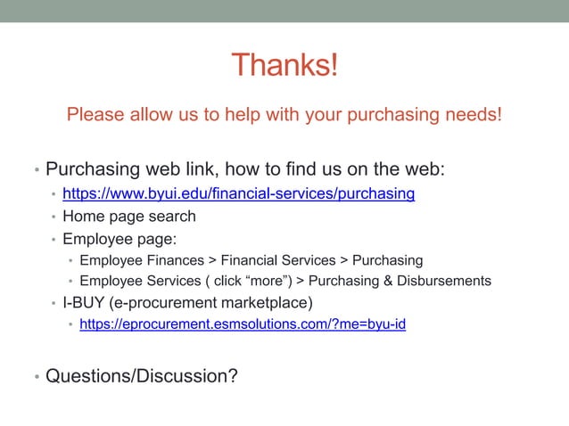 Purchasing Presentation | PPT