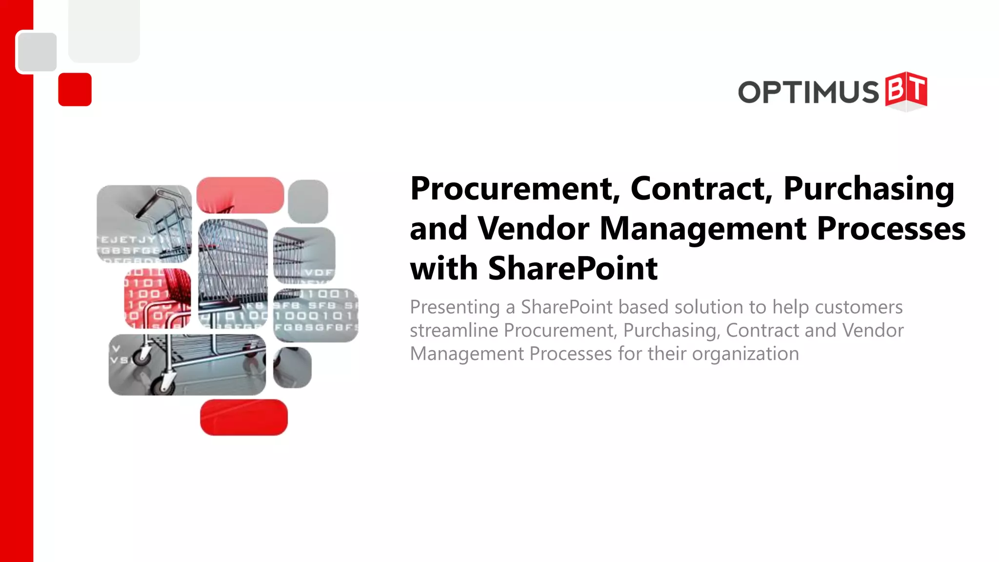 Purchasing, Procurement, Vendor, Contract and RFP Process Management with SharePoint | PDF