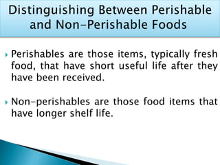 Purchasing, receiving & Storing; | PPTX