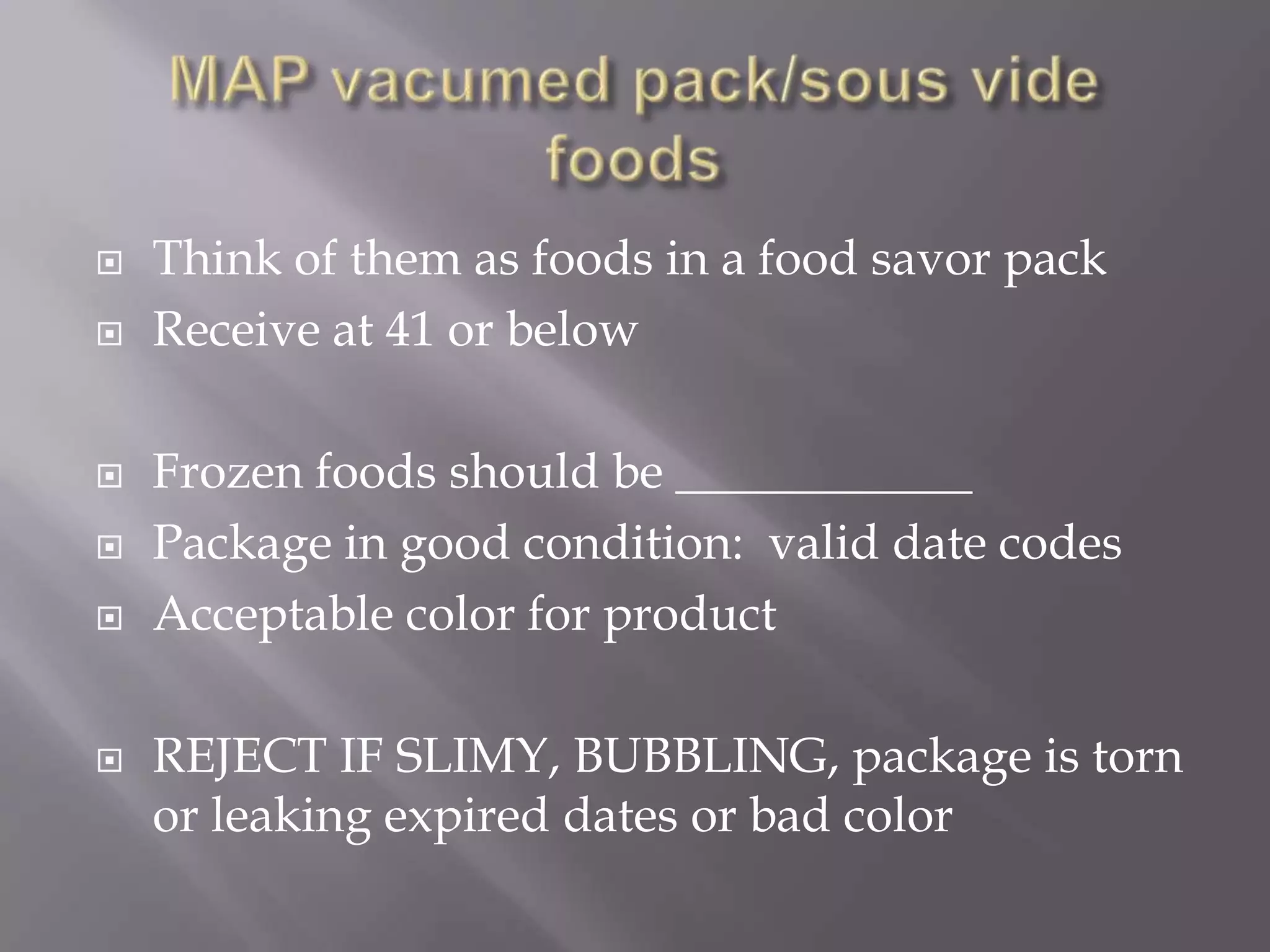 Purchasing, receiving and storing food | PPTX