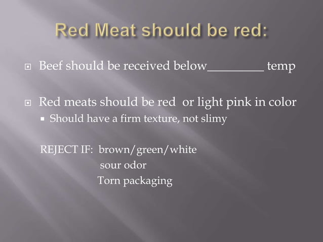 Purchasing, receiving and storing food | PPTX
