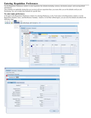Purchasing setup steps | DOCX
