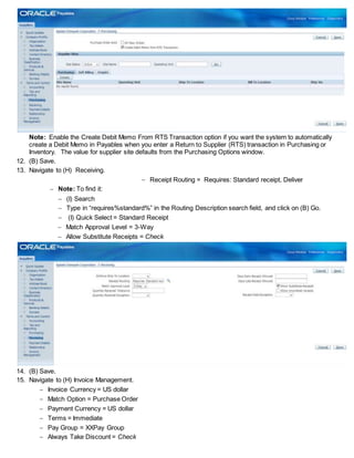Purchasing setup steps | DOCX