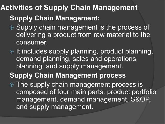 Purchasing & supply chain management | PPTX | Logistics | Business