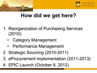 An EPIC Transformation of Purchasing Processes at the University of ...