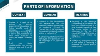 Obtaining, Providing and Disseminating Information | PDF
