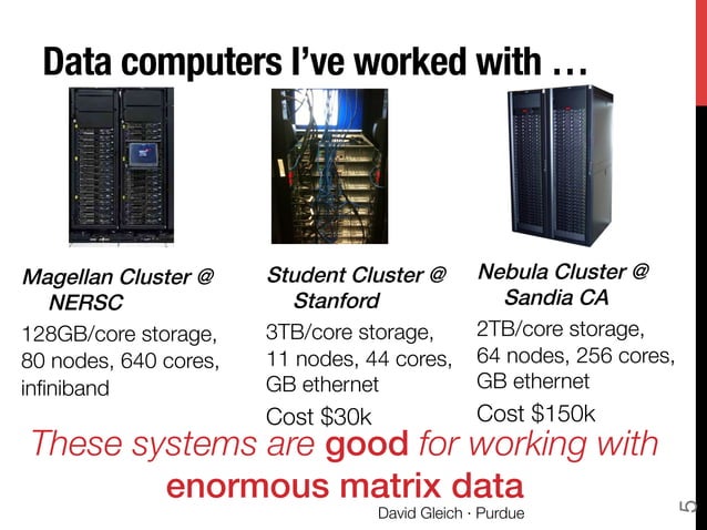 Massive MapReduce Matrix Computations & Multicore Graph Algorithms | PPT