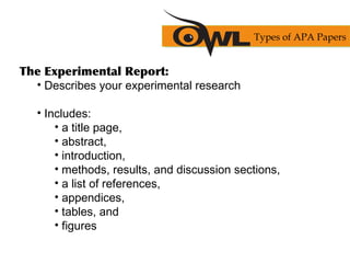 Purdue OWL APA | PPT